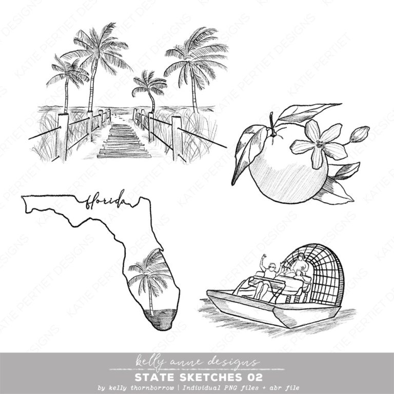 State Sketches 02 - Katie Pertiet Designs