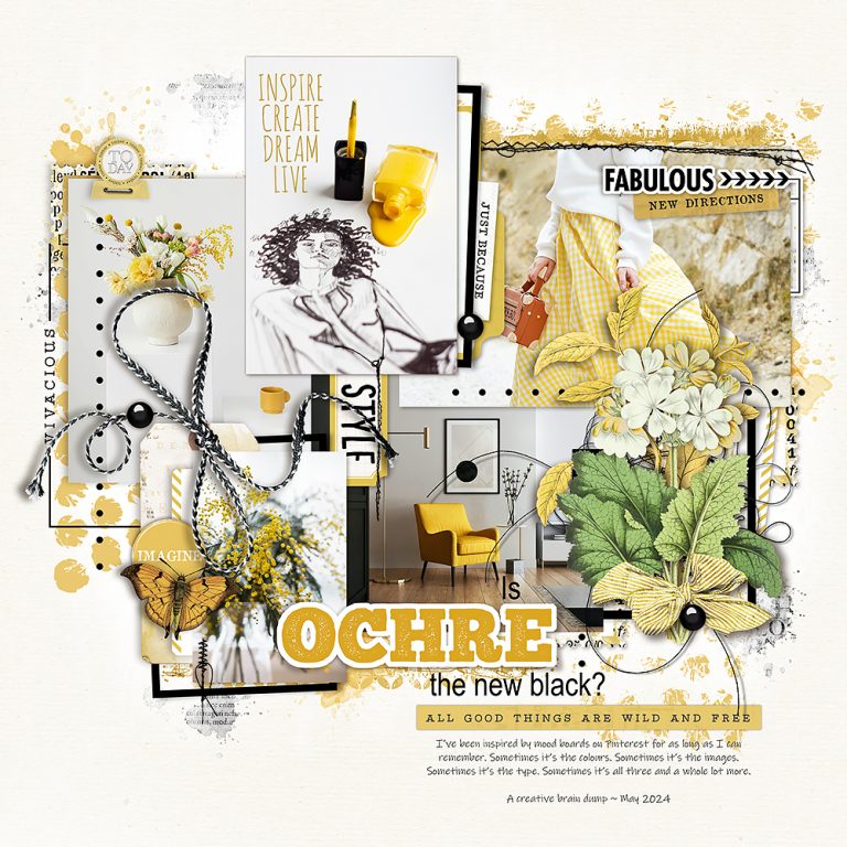 Color Swatch Ochre Ephemera - Katie Pertiet Designs