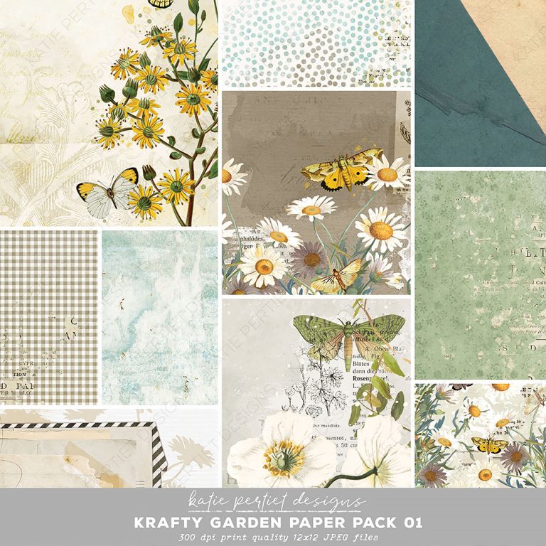 Krafty Garden Solids Paper Pack - Katie Pertiet Designs