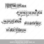 Worth Repeating Stamp Pack 44 - Katie Pertiet Designs