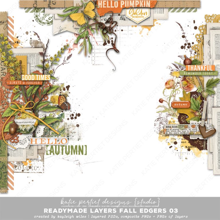 Readymade Layers: Fall Edgers 03 - Katie Pertiet Designs