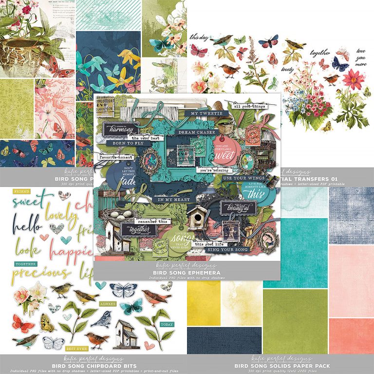Bird Song Scrapbooking Bundle - Katie Pertiet Designs