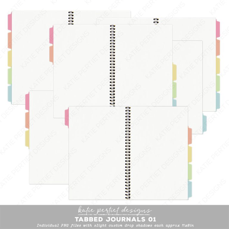 Tabbed Journals 01 - Katie Pertiet Designs
