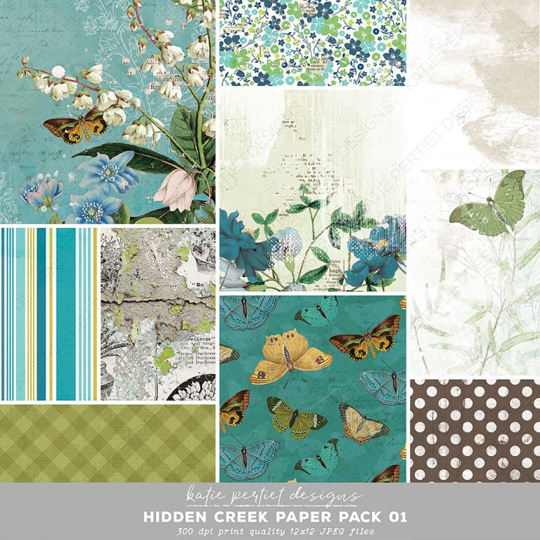 Hidden Creek Scrapbook Bundle - Katie Pertiet Designs