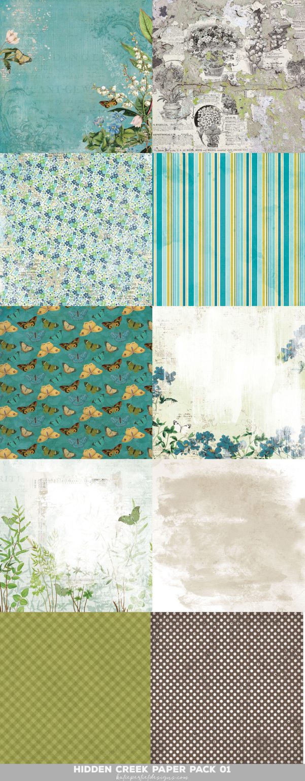Hidden Creek Scrapbook Bundle - Katie Pertiet Designs