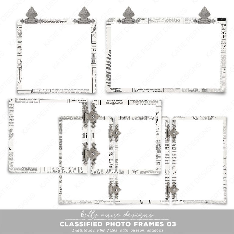 Classified Photo Frames 03 - Katie Pertiet Designs