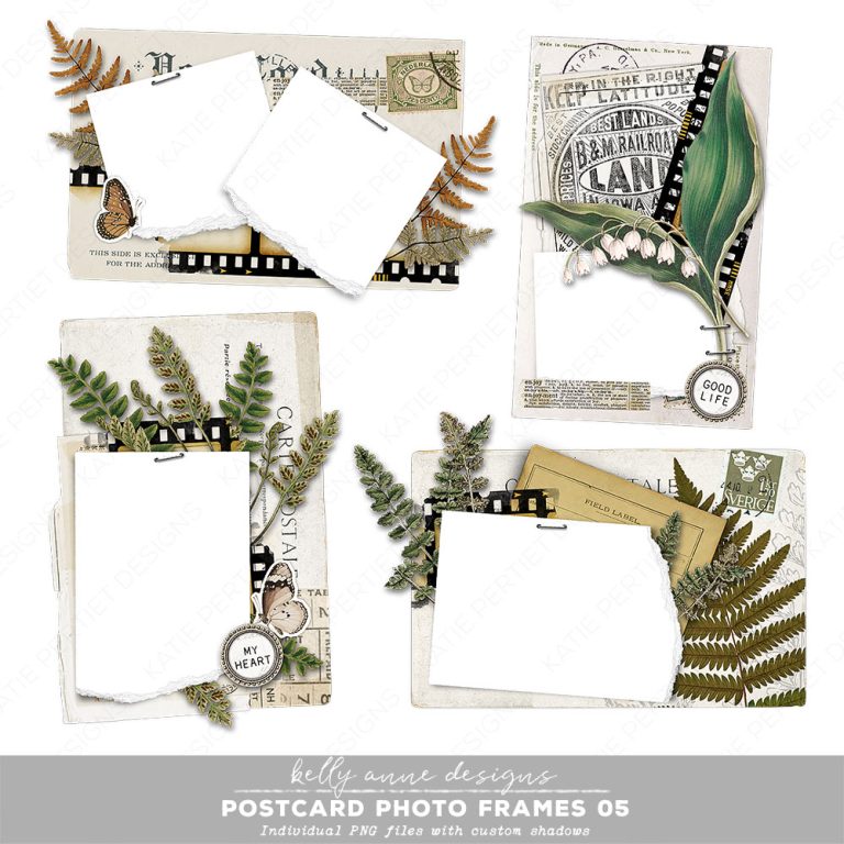 Postcard Photo Frames 05 - Katie Pertiet Designs