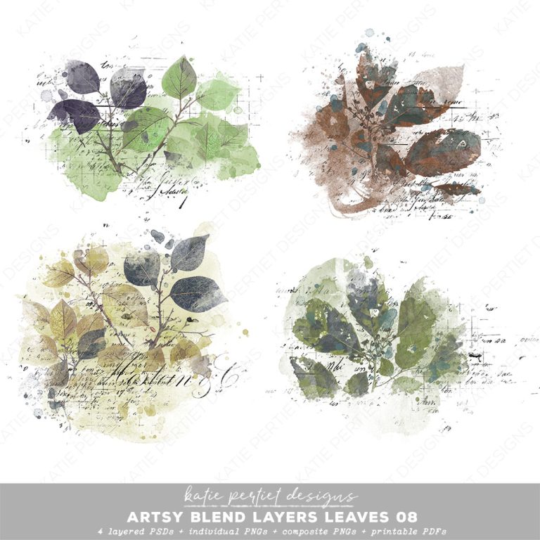 Artsy Blend Layers Leaves 08 - Katie Pertiet Designs