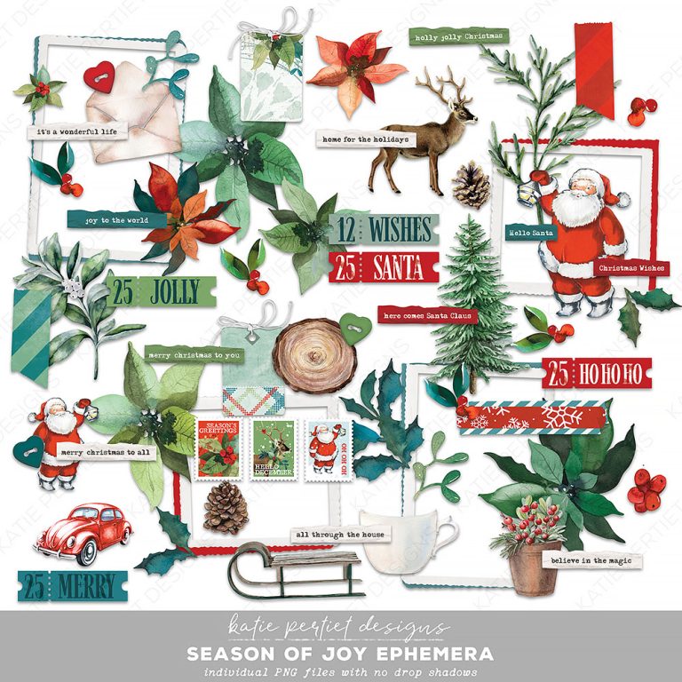 Season of Joy Ephemera - Katie Pertiet Designs