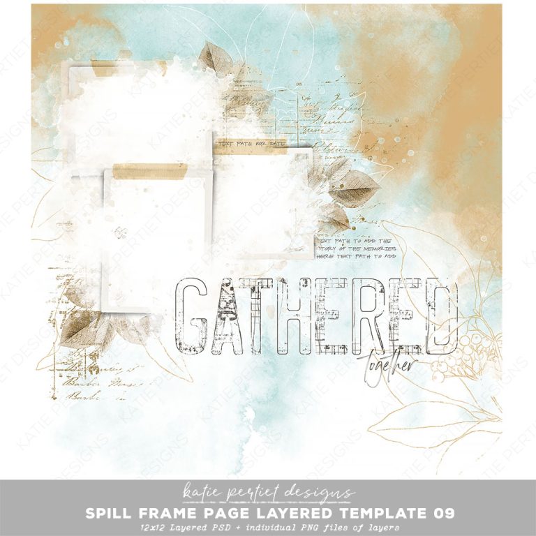 Spill Frame Page Template 09 - Katie Pertiet Designs