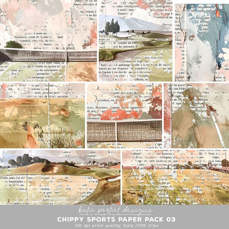 Chippy Sports Paper Pack 03 - Katie Pertiet Designs