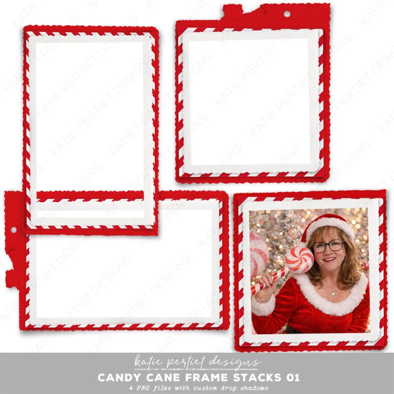 Candy Striped Frame Stacks 01 - Katie Pertiet Designs
