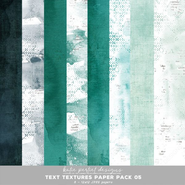 Text Textures Paper Pack 05 - Katie Pertiet Designs