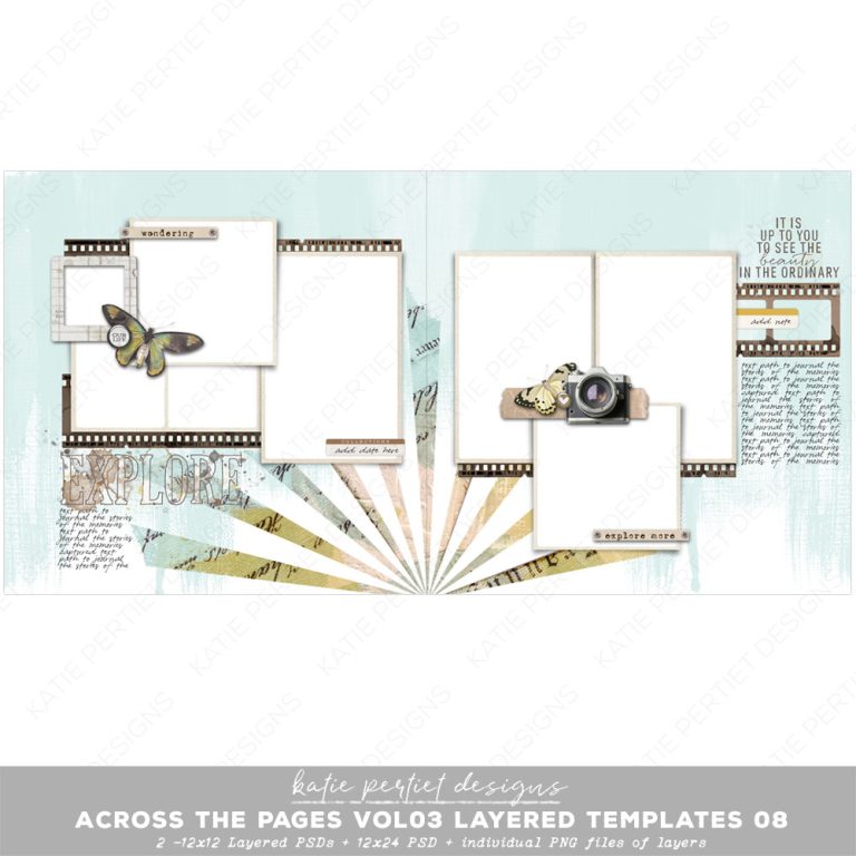 Across the Pages Vol. 03 Layered Templates 08 - Katie Pertiet Designs